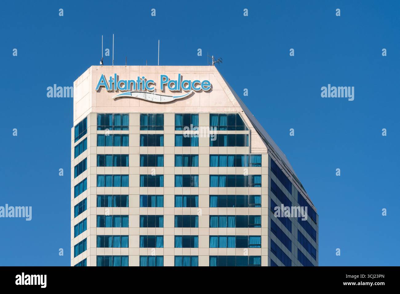 Atlantic City, NJ - Aug 25, 2025: Close-up of Atlantic Palace, is a ...