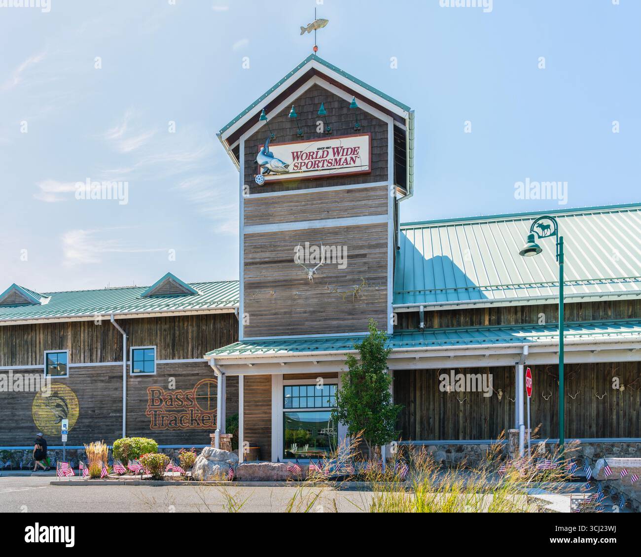 Atlantic City, NJ - Aug 26, 2025: 5:4 ratio view of Bass Pro Shops ...