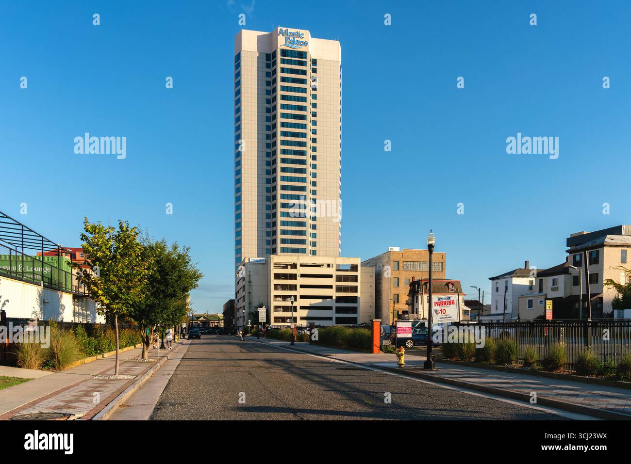 Atlantic City, NJ - Aug 25, 2025: Wide view of Atlantic Palace, is a ...
