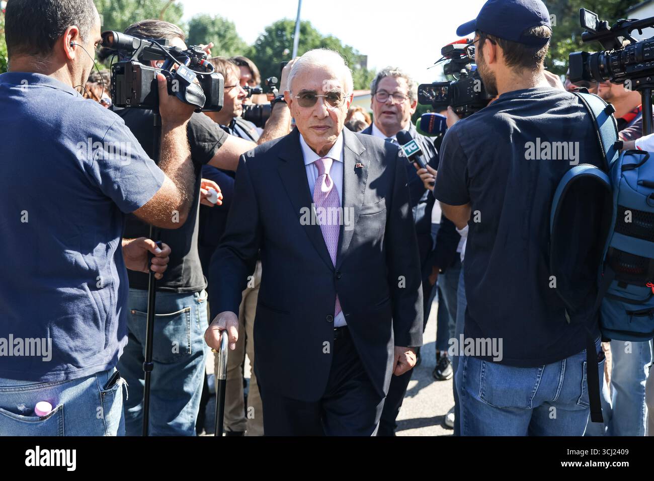 Marcello Dell'Utri attends the funeral of the journalist Emilio Fede at ...
