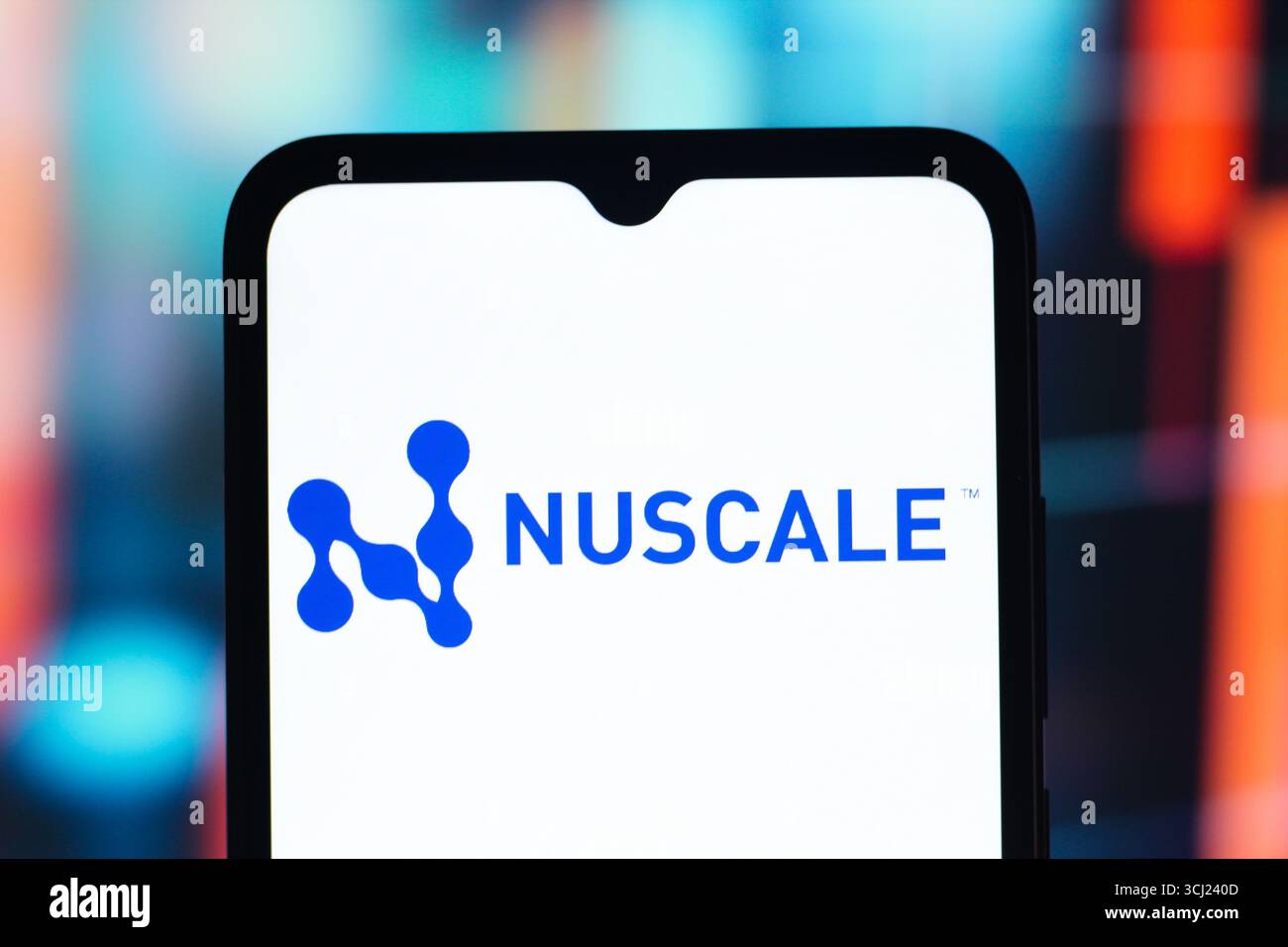 September 4, 2025, Canada: In this photo illustration, the NuScale ...