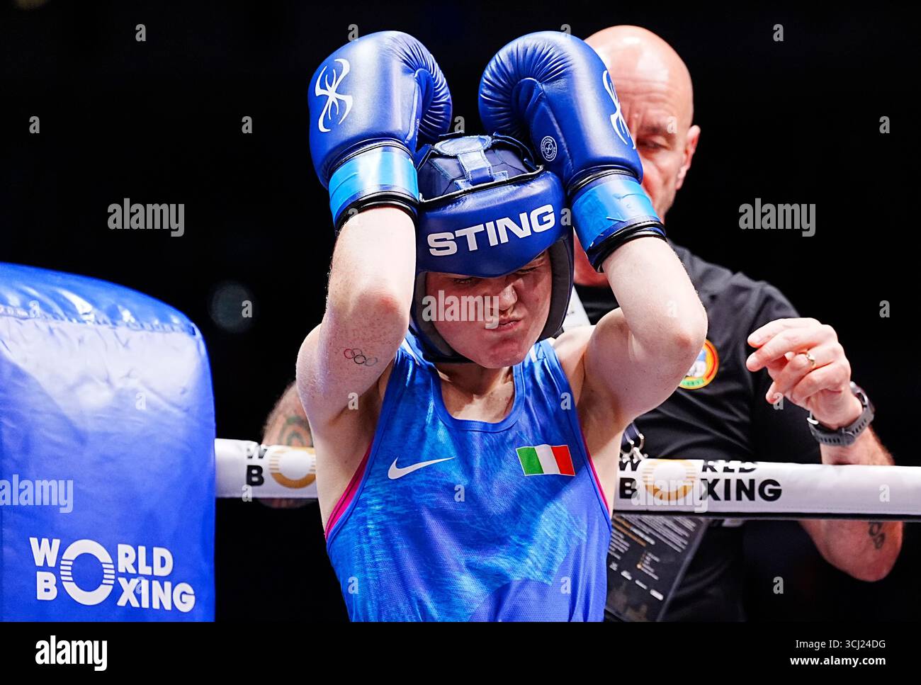 Jennifer Lehane in action against Wiktoria Rogalinska in their Women's ...