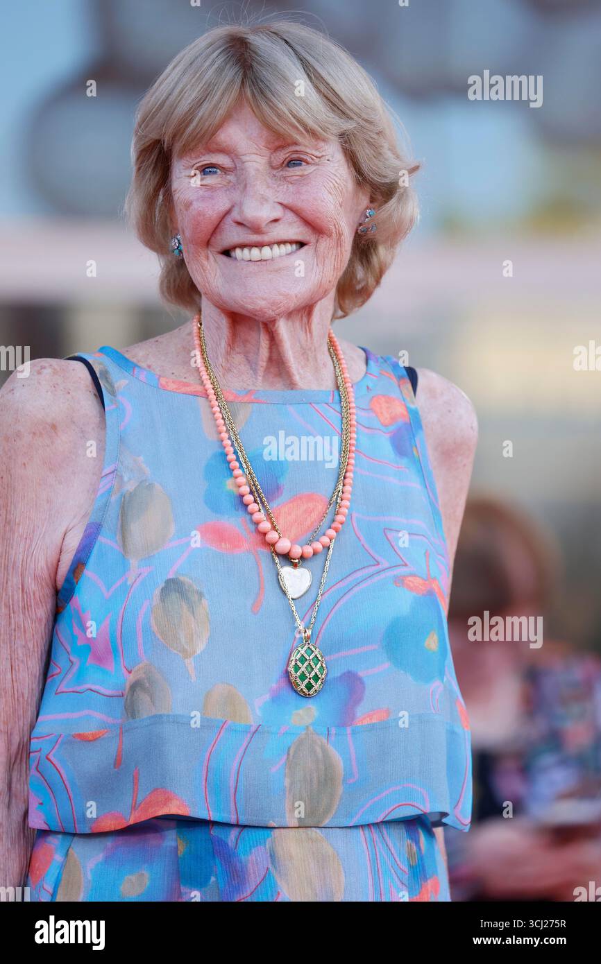 Marisa Borini attends the premiere of 'Duse' during the 82nd Venice ...