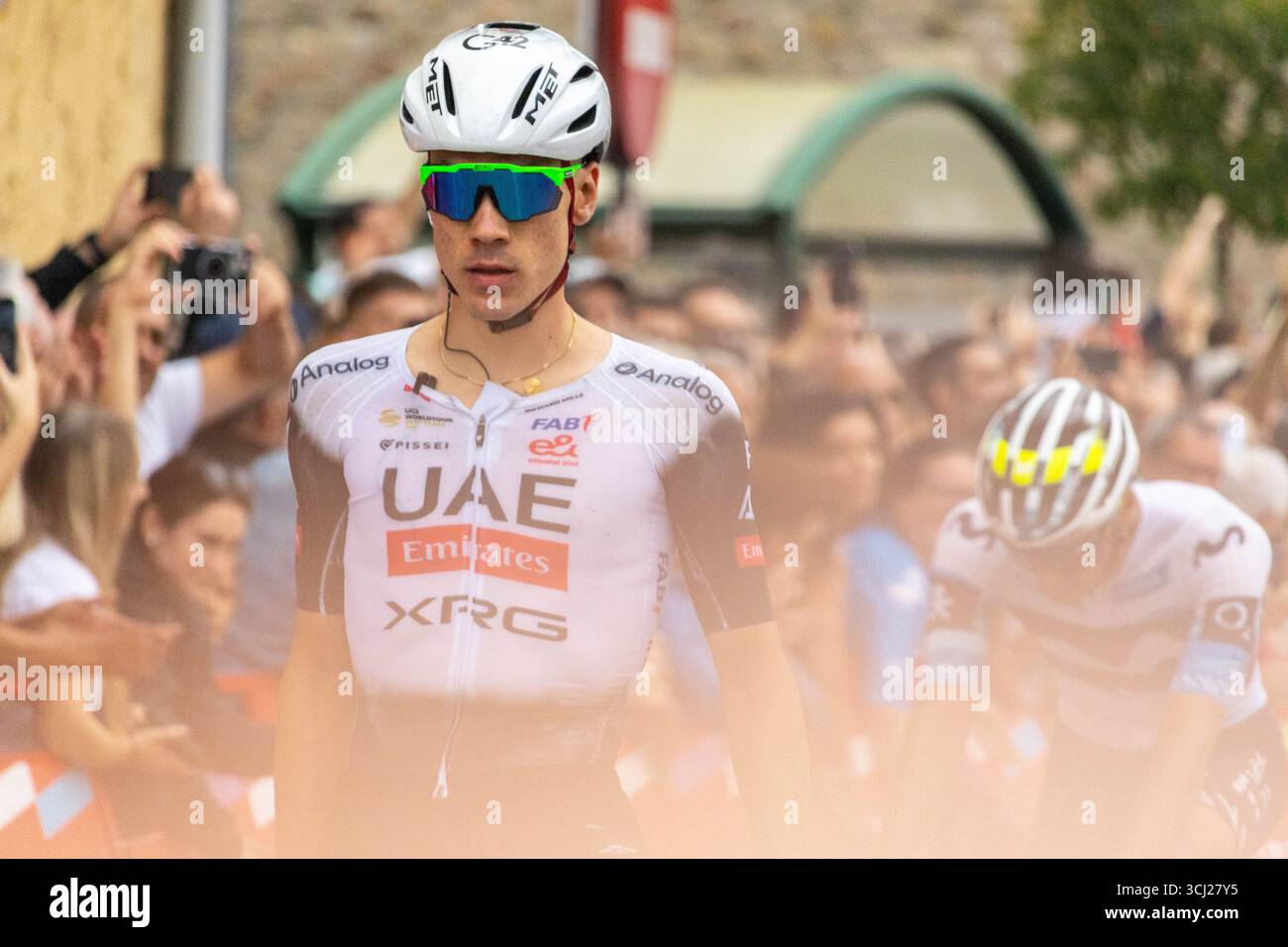 Los Corrales de Buelna, Spain. 4th Sep, 2025. Juan Ayuso (UAE Emirates ...