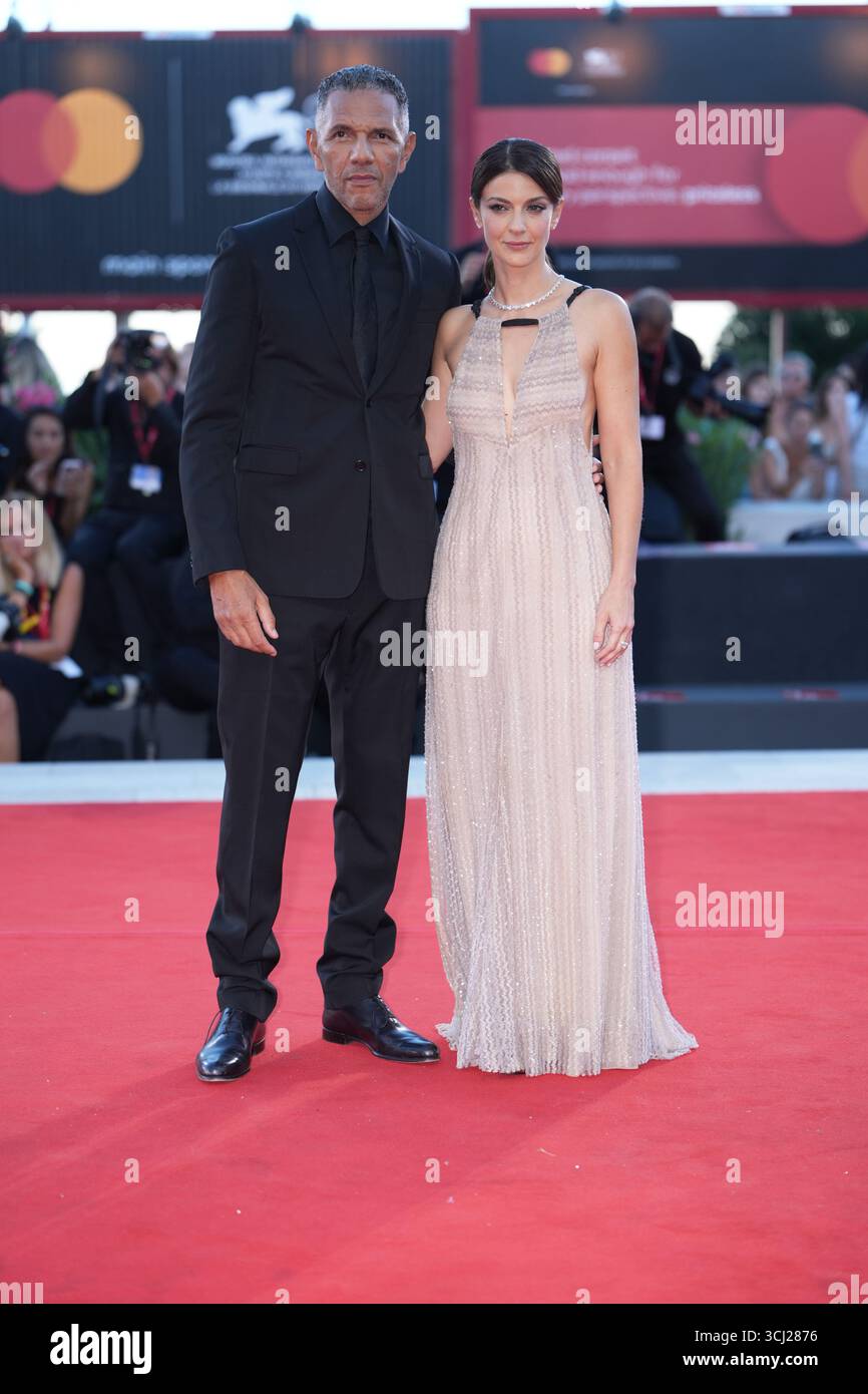 Barbara Ronchi e Zem Roschdy poses for photographers on the red carpet for the film 'Elisa ...
