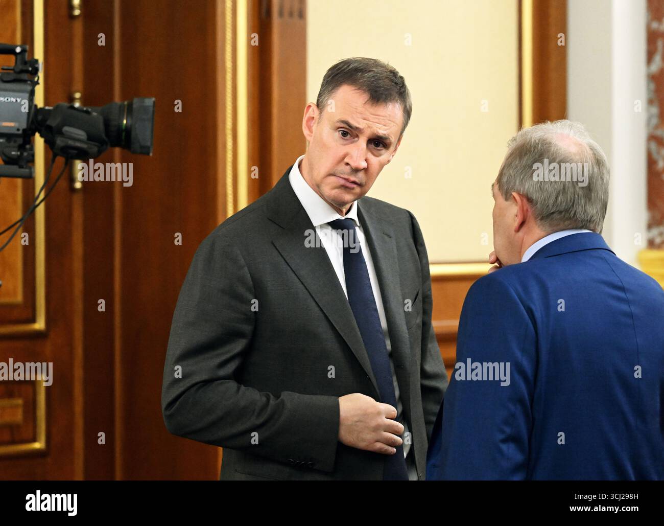 Deputy Prime Minister of Russia Dmitry Patrushev (left) and RAS ...
