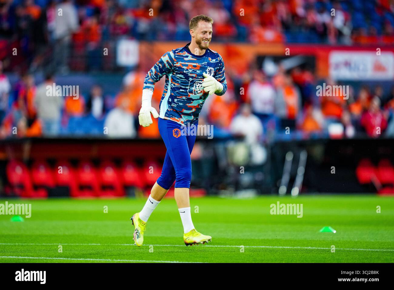 Rotterdam - Goalkeeper Mark Flekken of The Netherlands during the ...