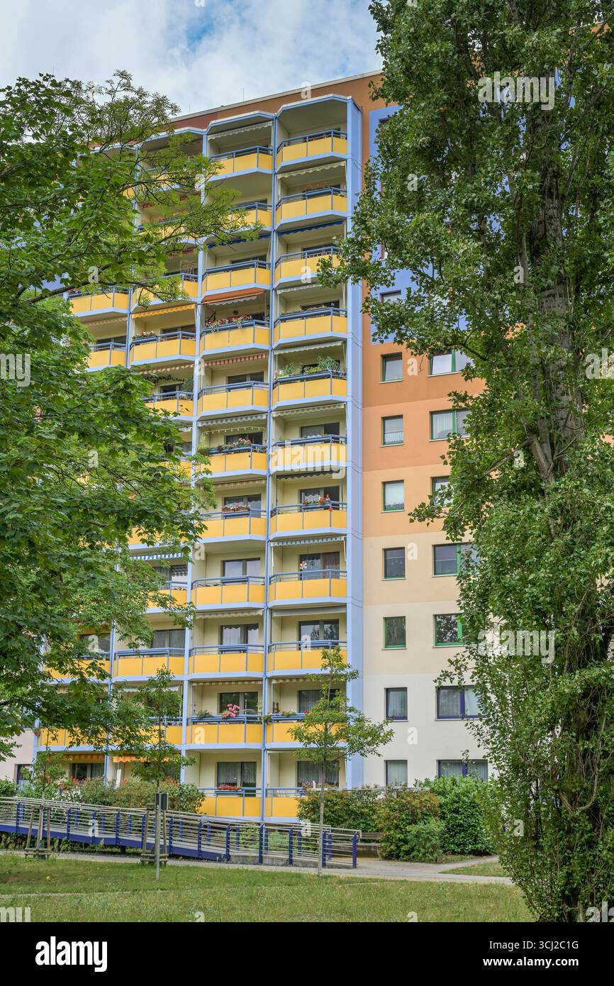 Plattenbau, Zeppelinstraße, Potsdam, Brandenburg, Deutschland ...