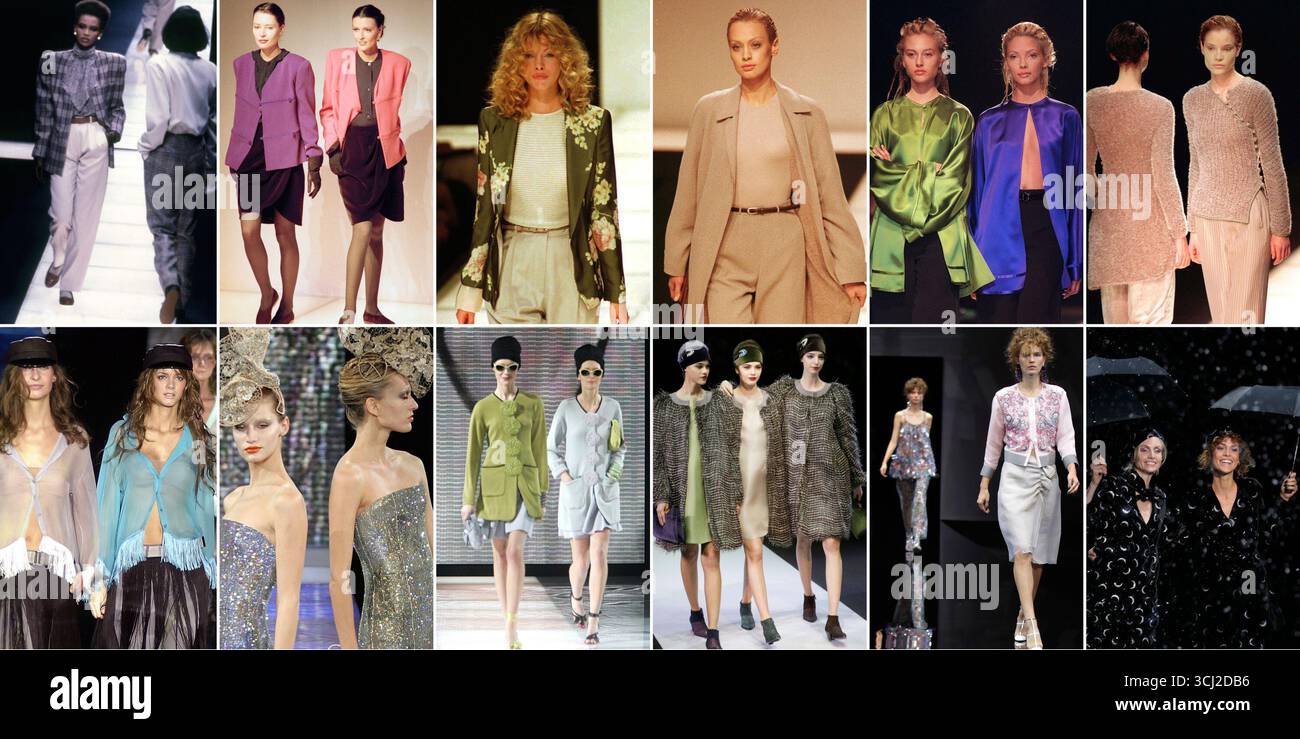 FILE - This photo combination shows a look back at some of Giorgio ...