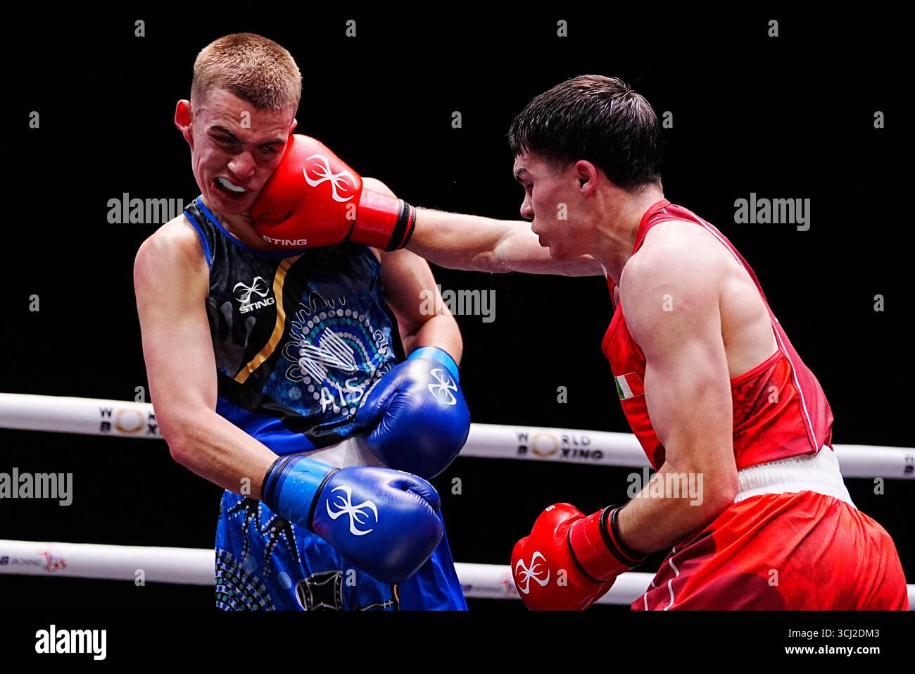 Adam Hession (right) in action against Jacob Cassar in their Men's 60kg ...