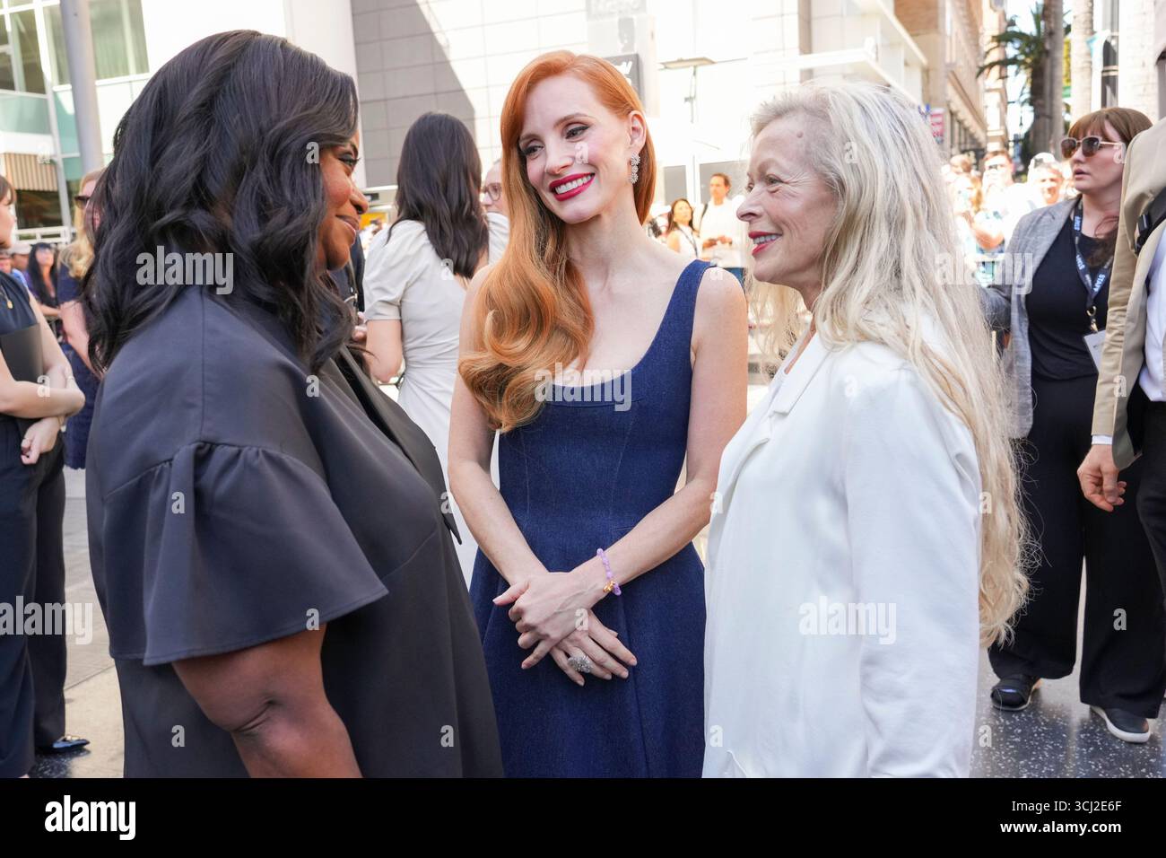 Octavia Spencer, from left, Jessica Chastain, and Frances Fisher attend ...