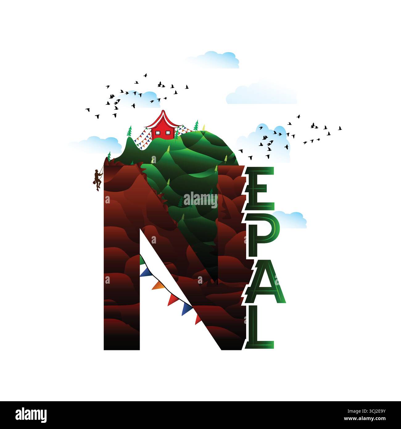 Nepal text effect png hi-res stock photography and images - Alamy