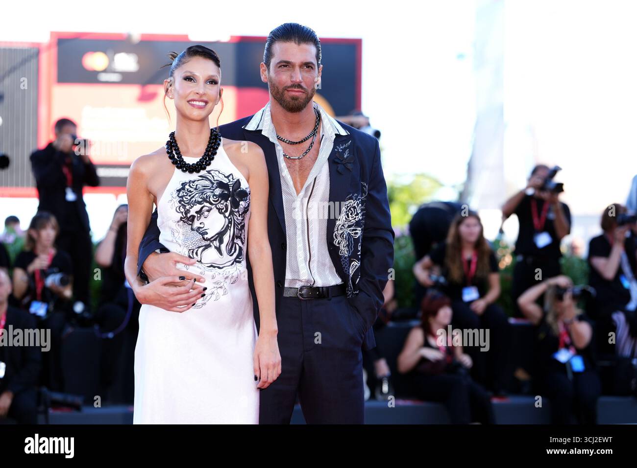 Sara Bluma, Can Yaman attends the "Elisa" red carpet during the 82nd ...