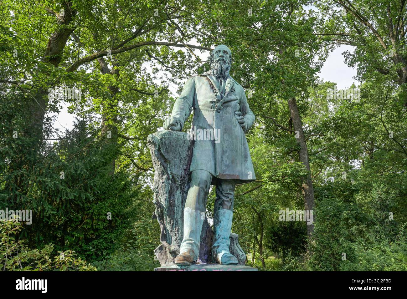 Denkmal Turnvater Friedrich Ludwig Jahn, Volkspark Hasenheide, Neukölln ...