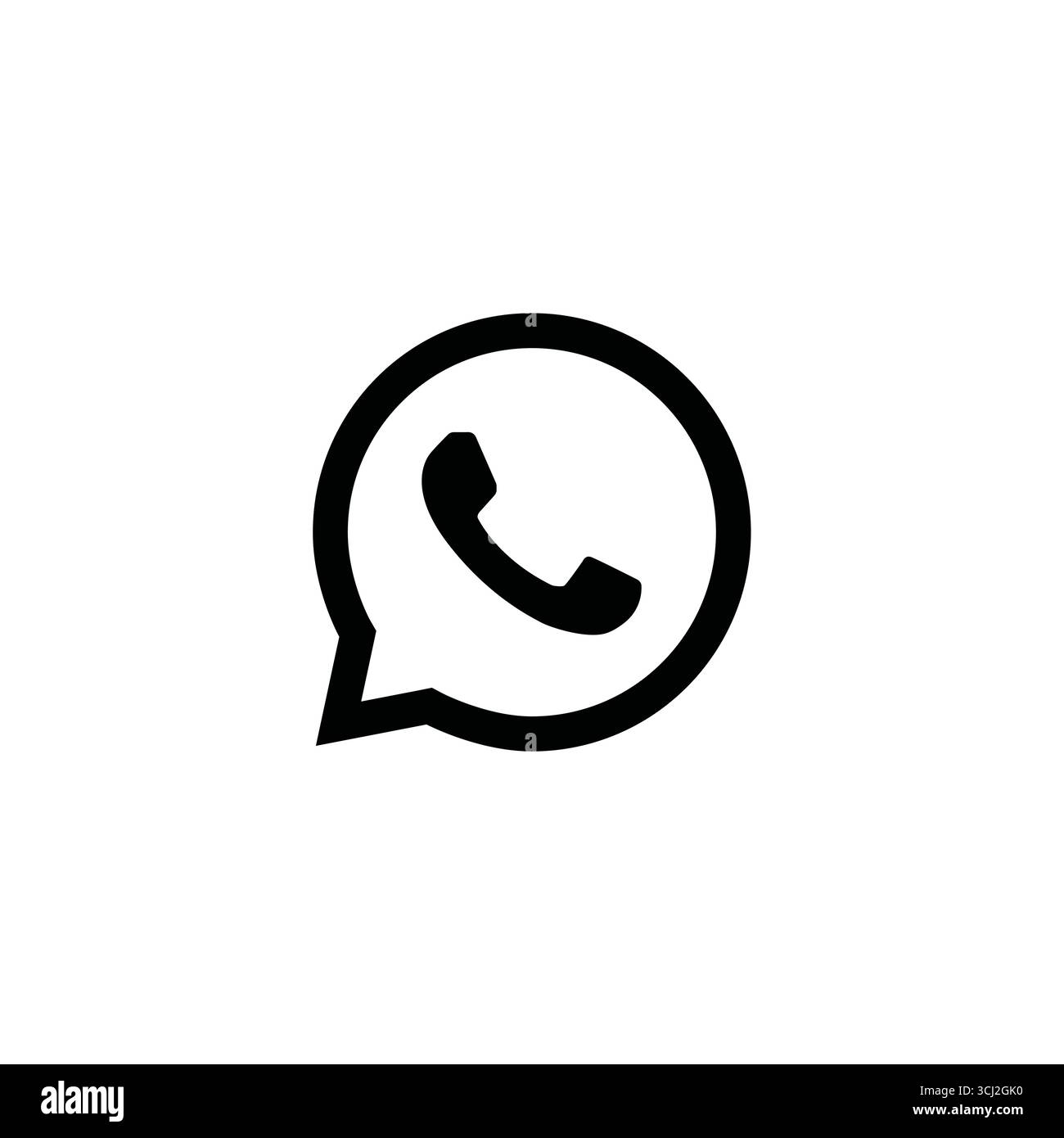 Social media whatsapp logo Black and White Stock Photos & Images - Alamy