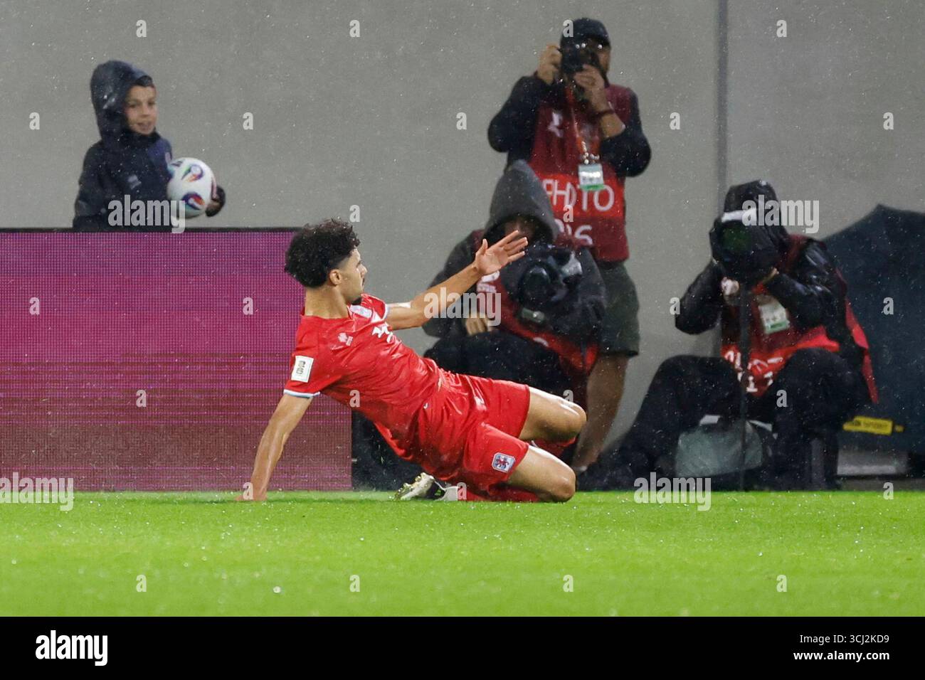 Luxembourg's Aiman Dardari celebrates after scoring his side's first ...