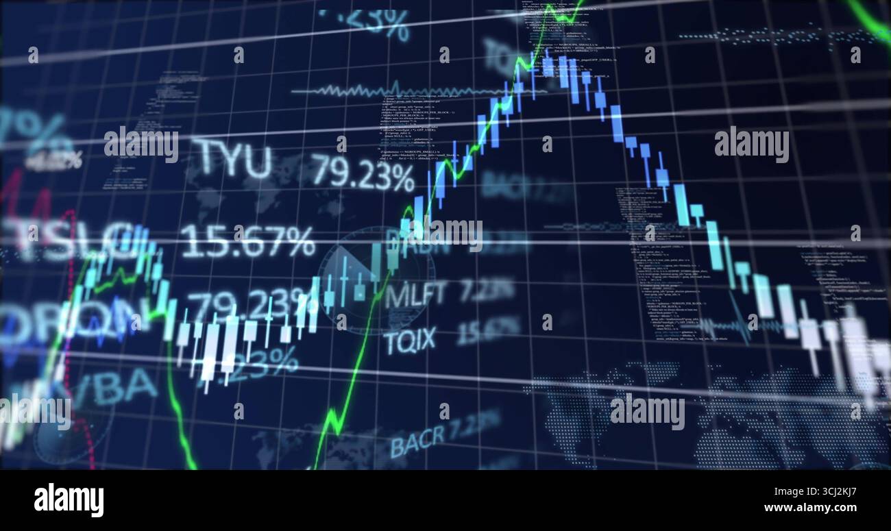 Bars rising line graph moving hi-res stock photography and images - Alamy