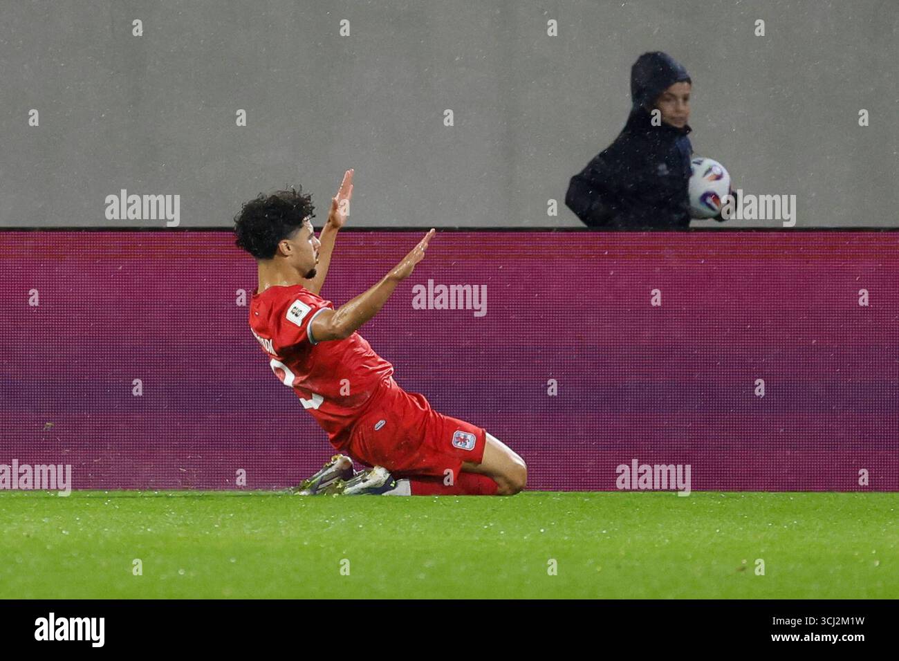 Luxembourg's Aiman Dardari celebrates after scoring his side's first ...