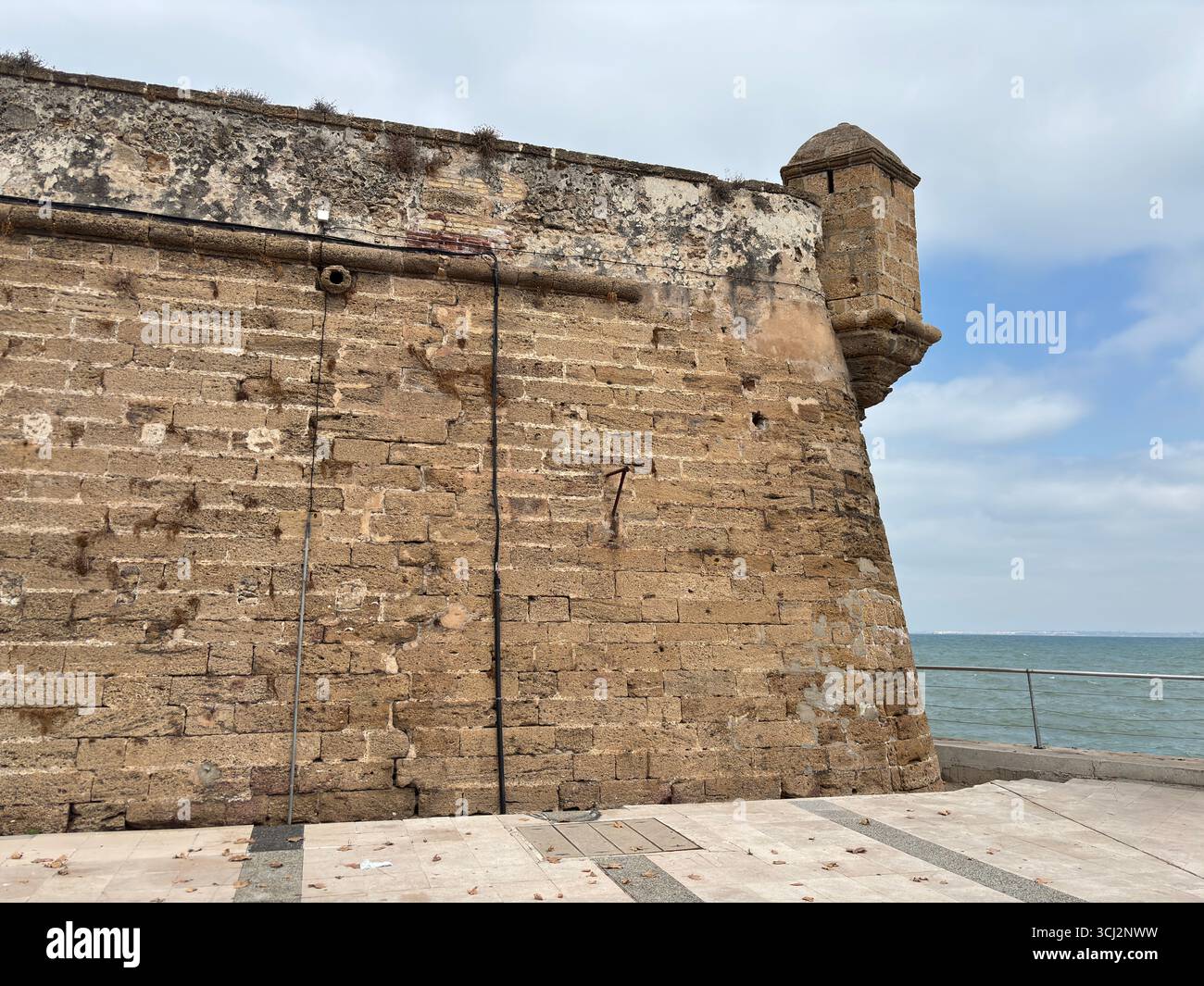 Historic old town of Cadiz, Europe's oldest city, with narrow streets ...