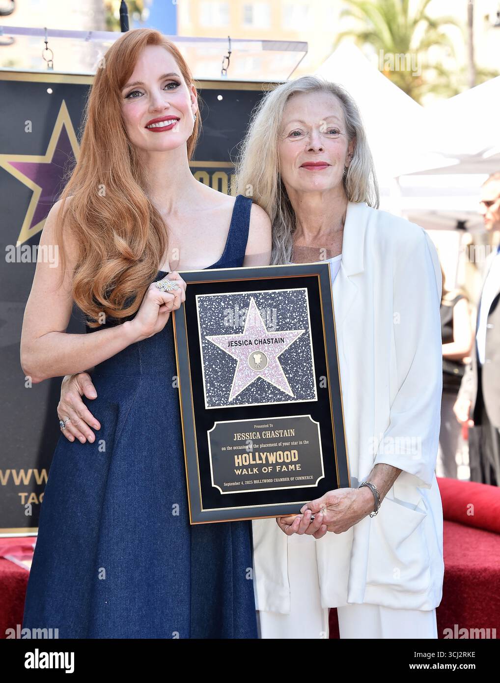 Jessica Chastain and Frances Fisher at Jessica Chastain’s Hollywood ...
