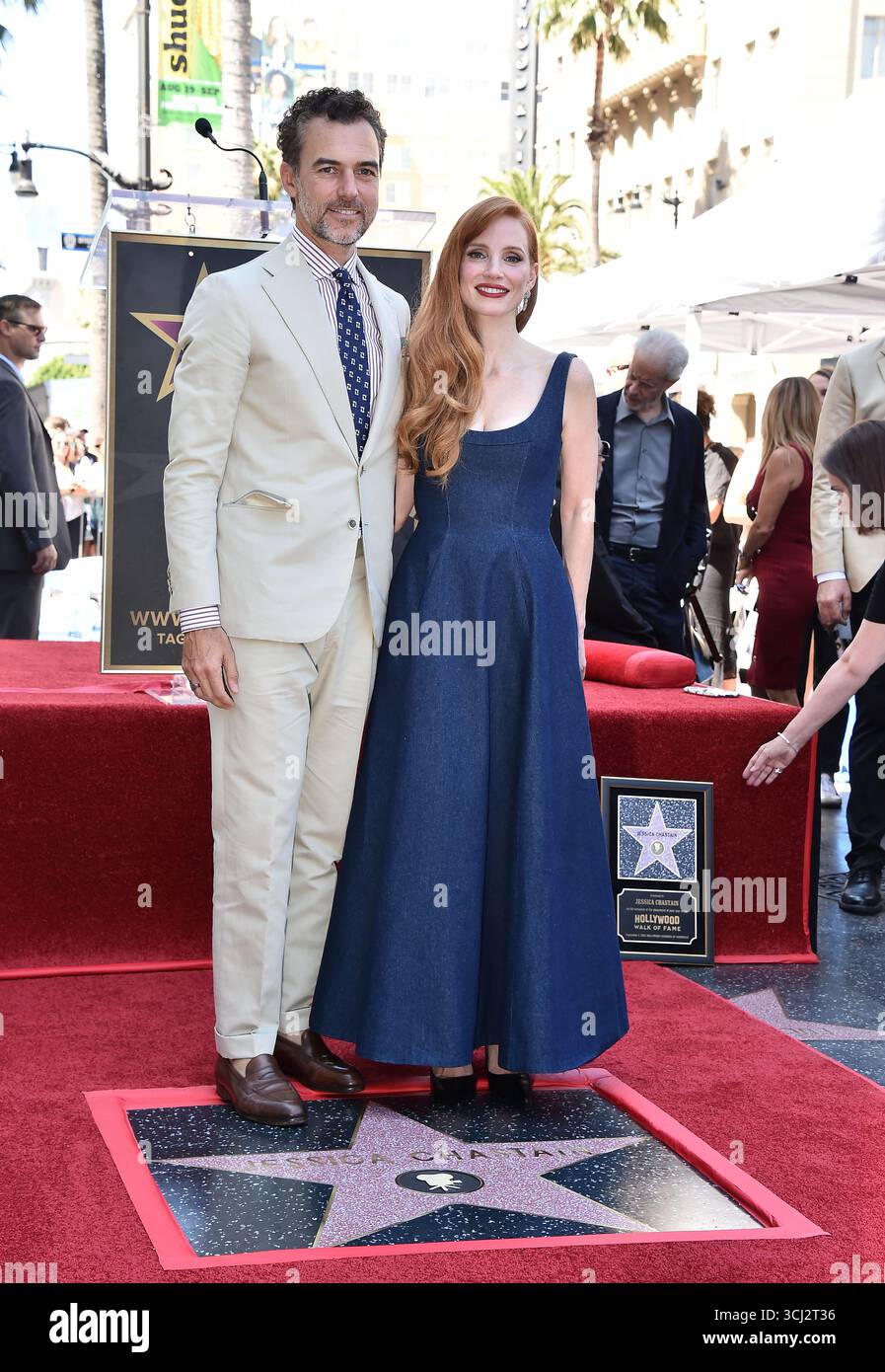 Jessica Chastain and Gian Luca Passi de Preposulo at Jessica Chastain’s ...
