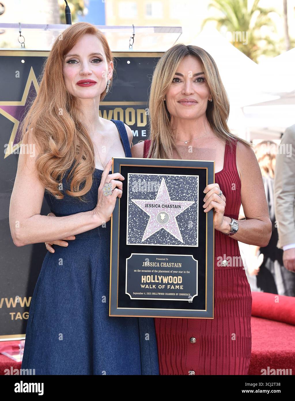 Jessica Chastain and Kit Hoover at Jessica Chastain’s Hollywood Walk of ...