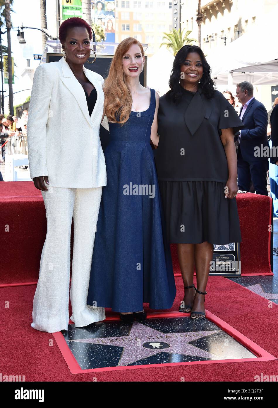 Viola Davis, Jessica Chastain and Octavia Spencer at Jessica Chastain’s ...