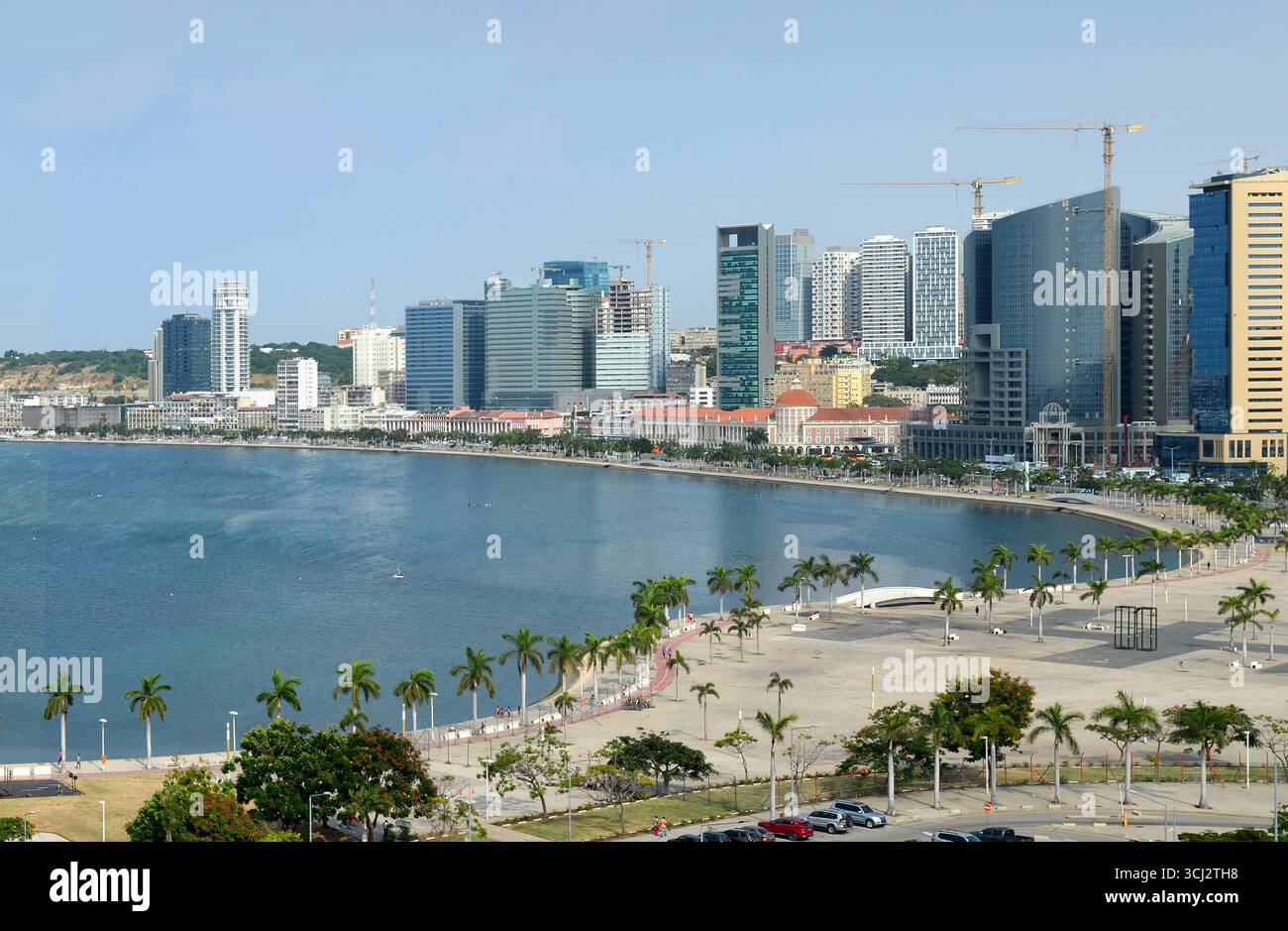 Skyline of Luanda Downtown - modern financial center. Luanda, Angola ...