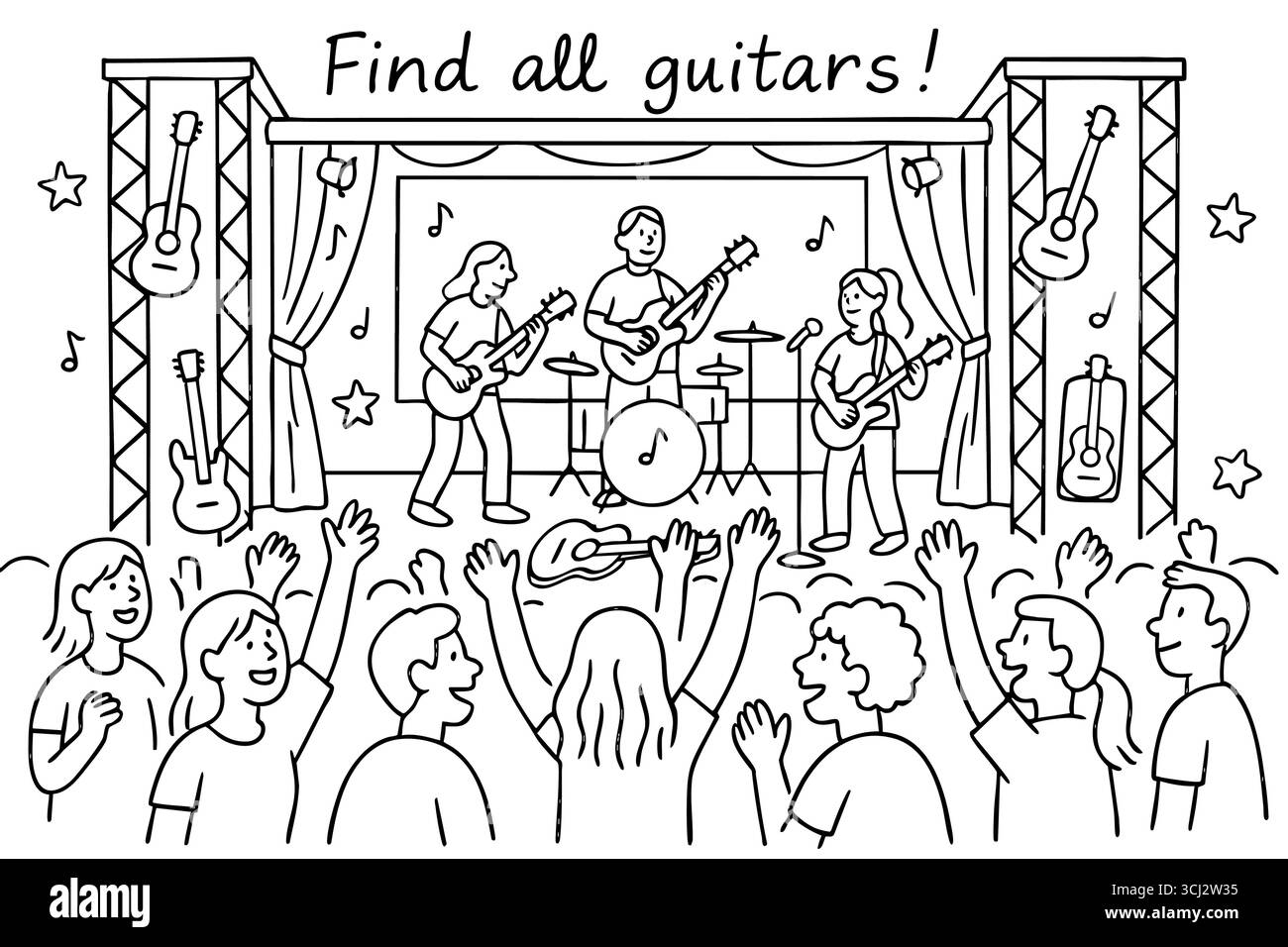 Rock concert fans Cut Out Stock Images & Pictures - Alamy