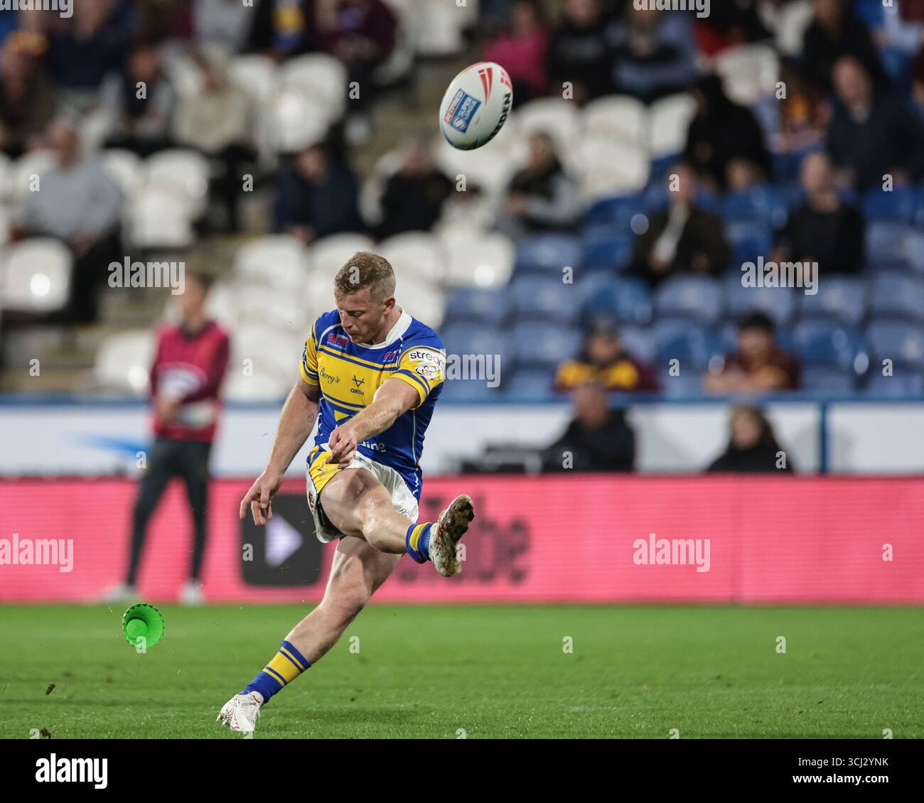 Lachie Miller of Leeds Rhinos converts for a goal during the Betfred ...