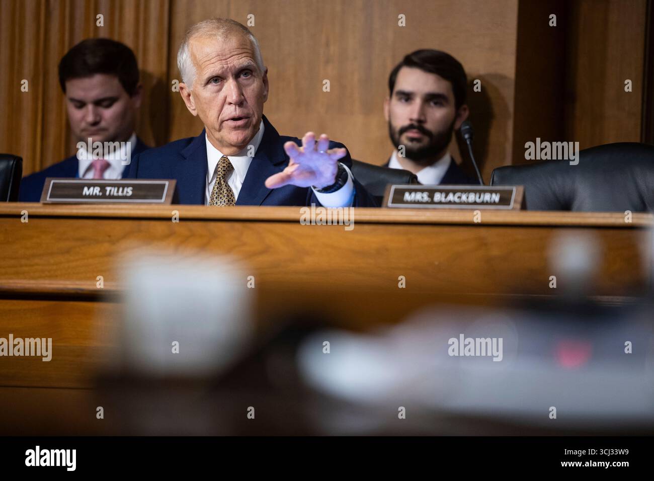 Sen. Thom Tillis (R-N.C.) questions Health and Human Services Secretary ...