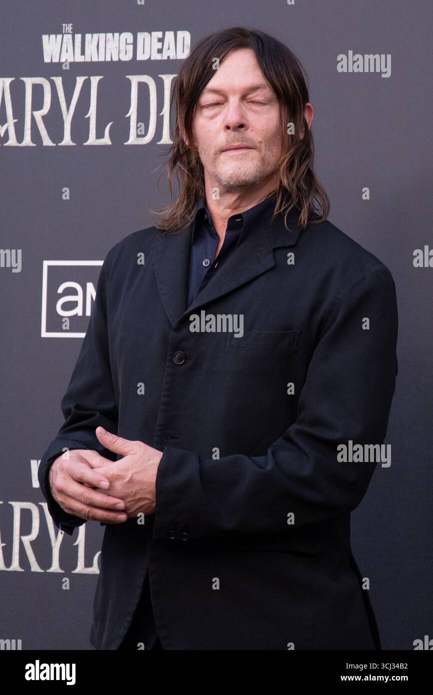 Norman Reedus at the world premiere of the third season of 'The Walking ...