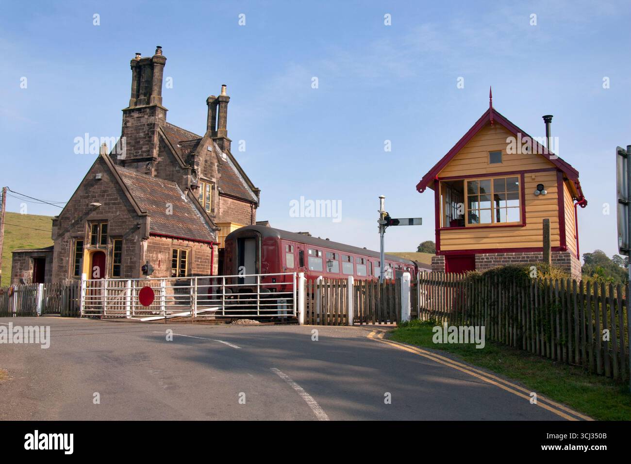 Cheddleton heritage railway station and signal box, Churnet Valley ...
