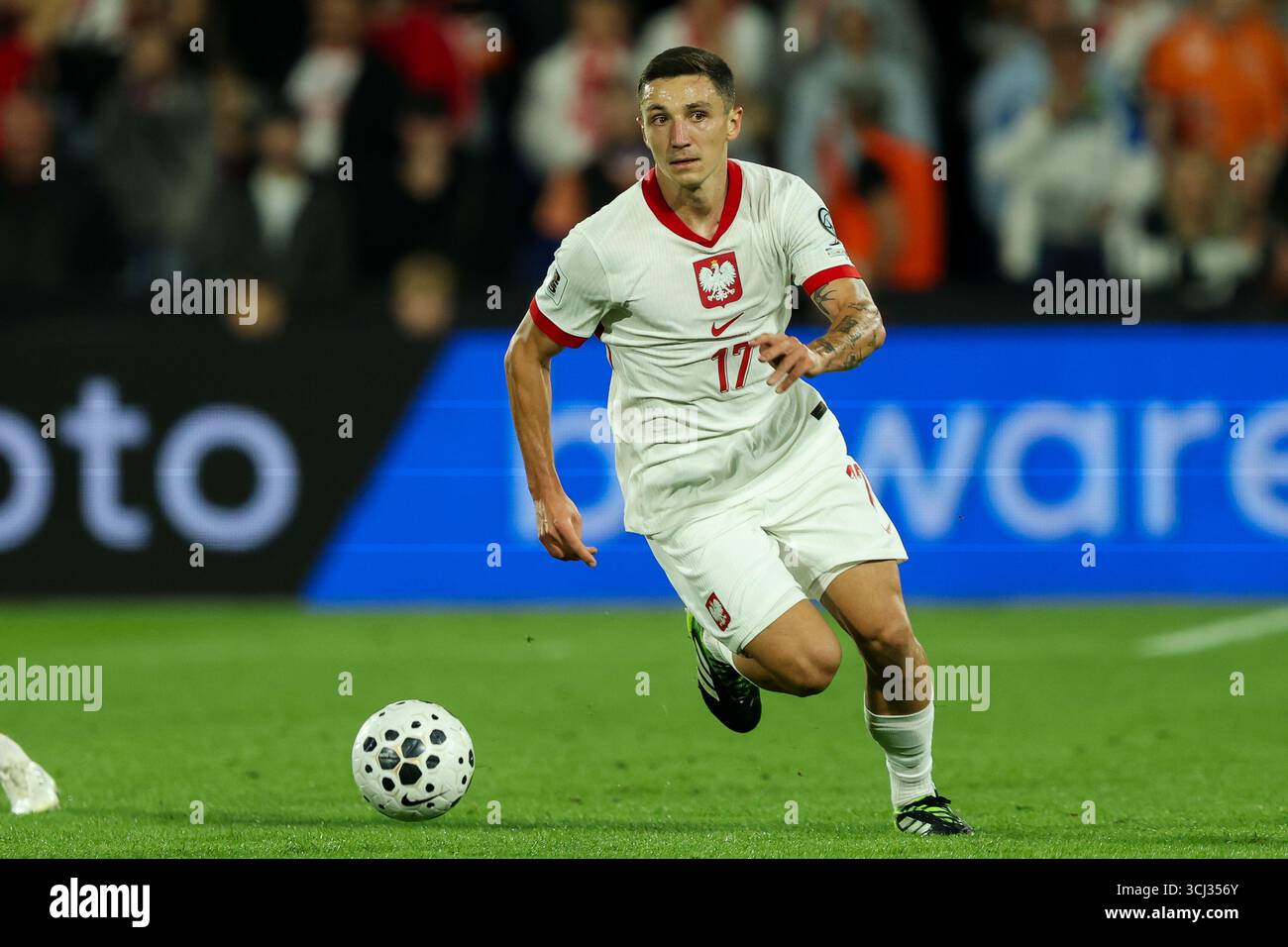 ROTTERDAM, NETHERLANDS - SEPTEMBER 4: Bartosz Slisz of Poland runs with ...