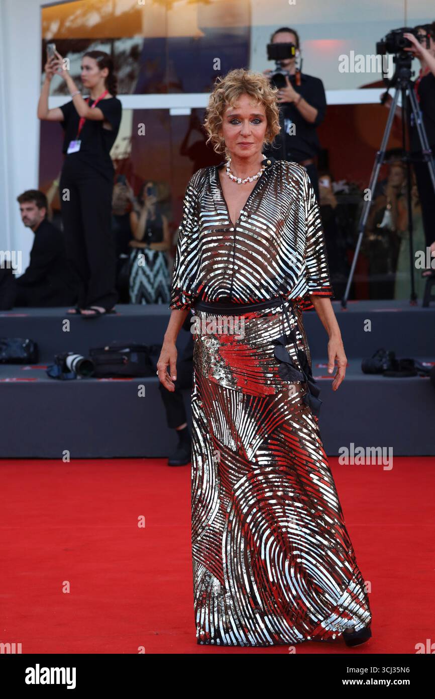 Venice, Italy, 4th September, 2025. Valeria Golino arriving on the red carpet for the film Elisa ...