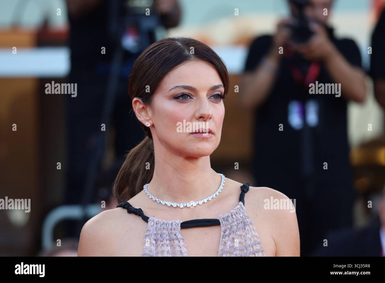 Venice, Italy, 4th September, 2025. Barbara Ronchi arriving on the red carpet for the film Elisa ...