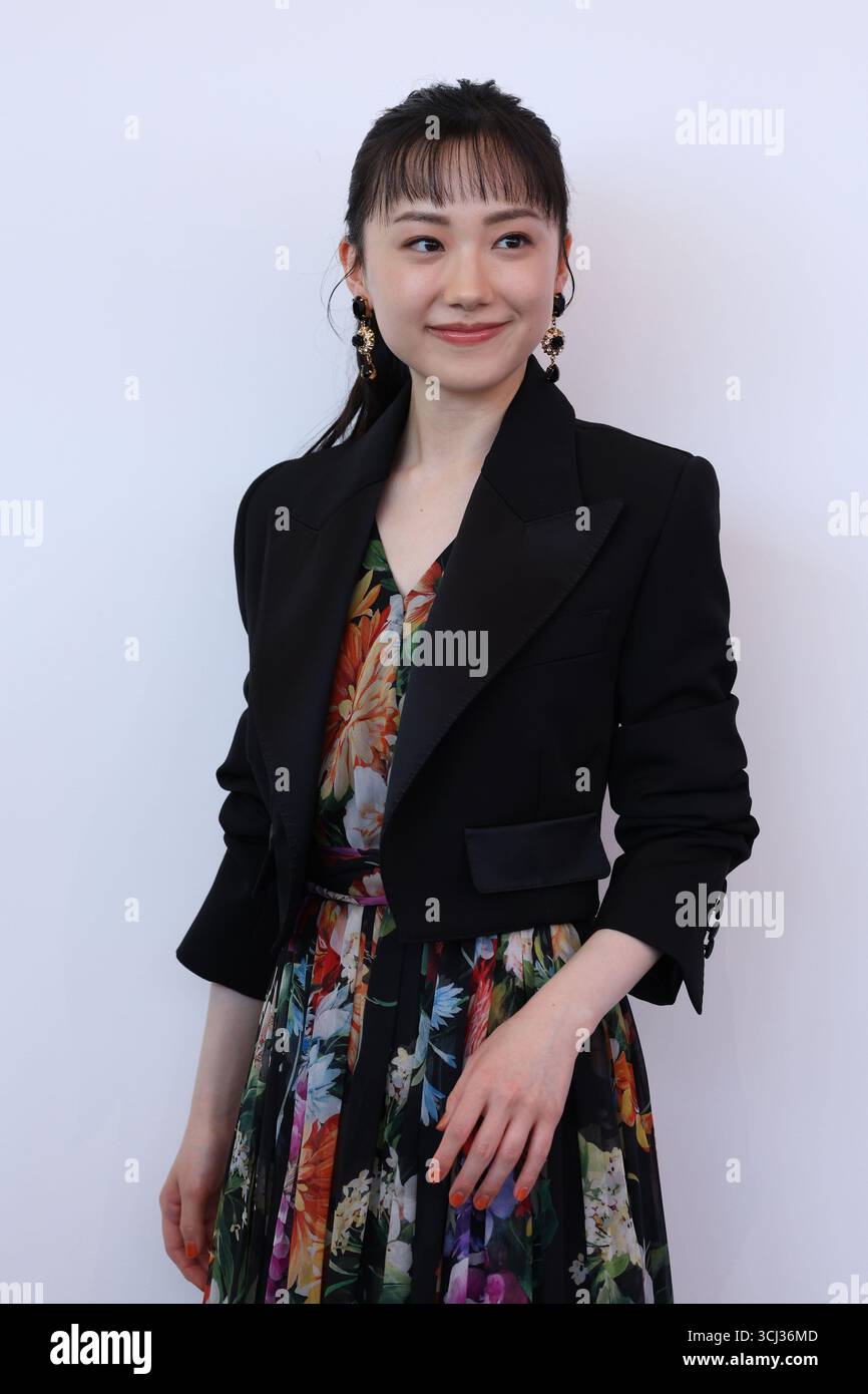 VENICE, ITALY - SEPTEMBER 04: Mana Ashida attends the "Hateshinaki ...