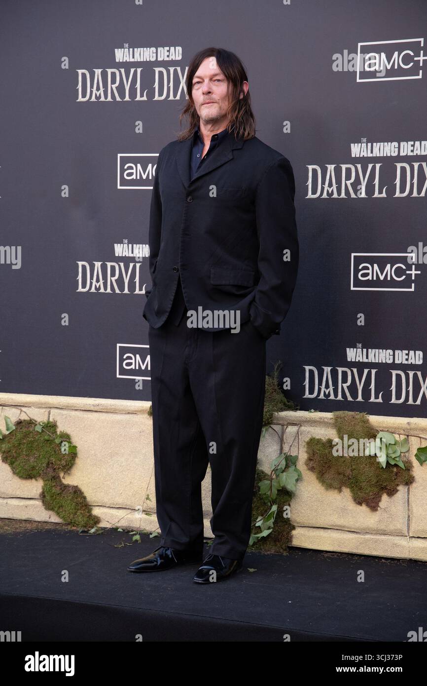 Norman Reedus at the world premiere of the third season of 'The Walking ...