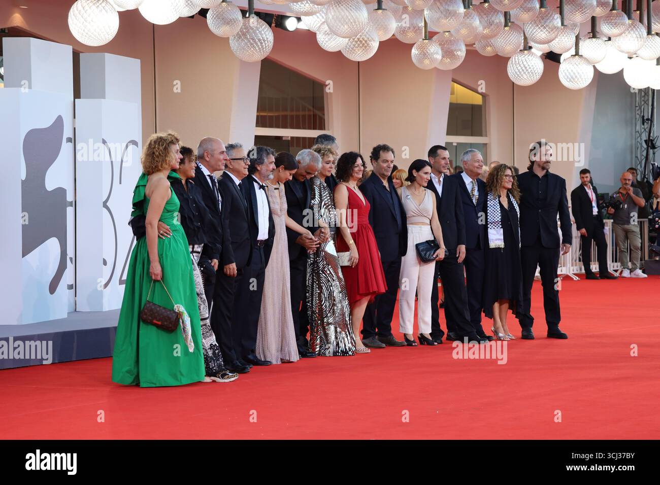 Venice, Italy, 4th September, 2025. Michela Pini, Amel Soudani, Bruno ...