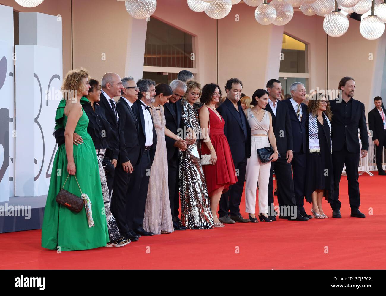 Venice, Italy, 4th September, 2025. Michela Pini, Amel Soudani, Bruno ...