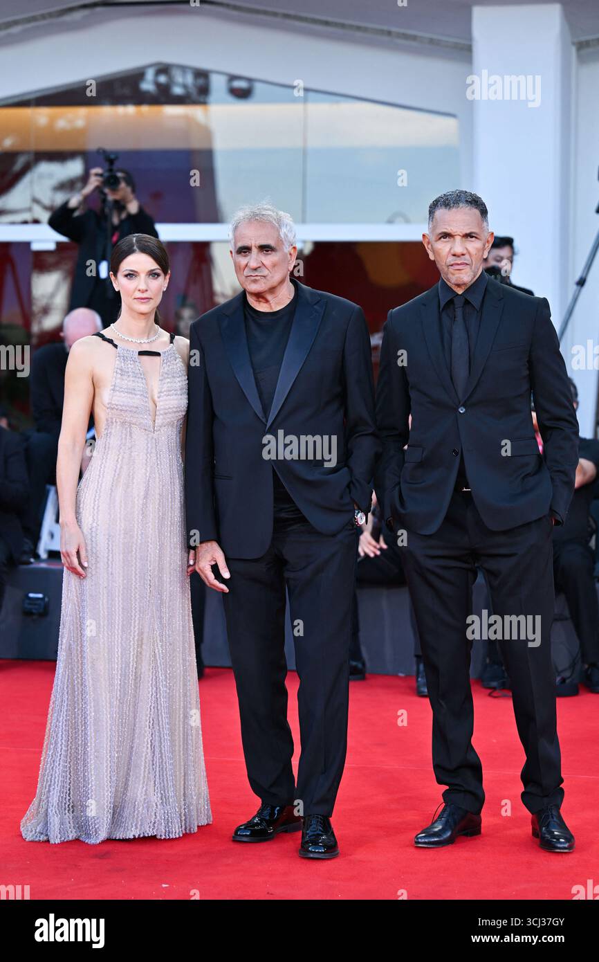 Barbara Ronchi, Leonardo Di Costanzo and Roschdy Zem attending the ...