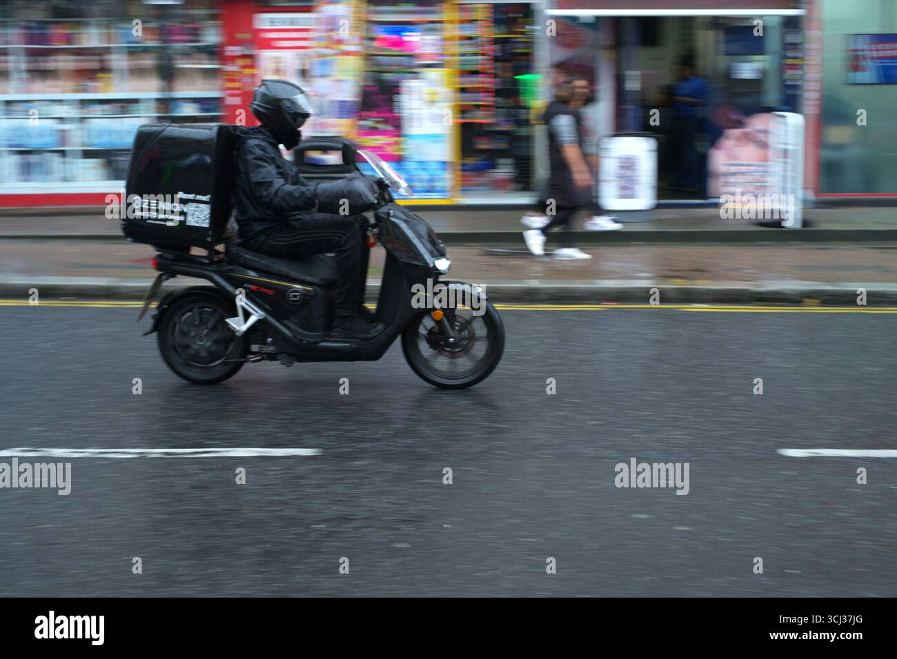Moped black and white hi-res stock photography and images - Alamy