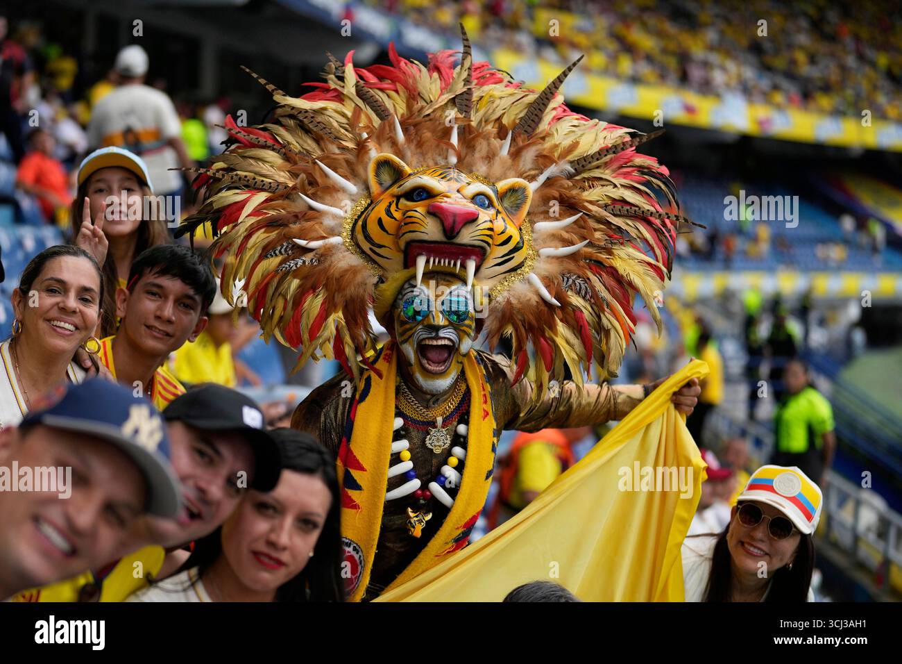 Fans of Colombia cheer prior to the start of a World Cup 2026 ...