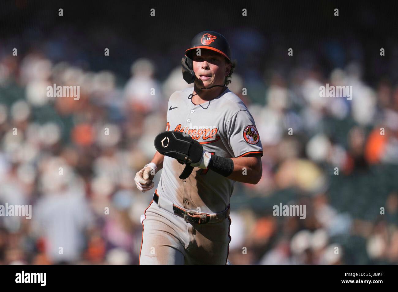 Baltimore Orioles' Jackson Holliday during a baseball game against the ...