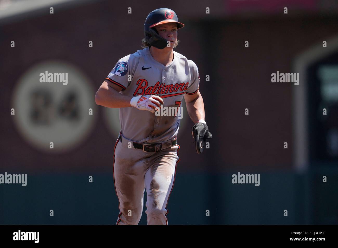 Baltimore Orioles' Jackson Holliday during a baseball game against the ...