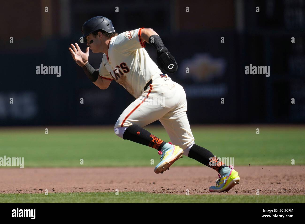 San Francisco Giants' Drew Gilbert during a baseball game against the ...