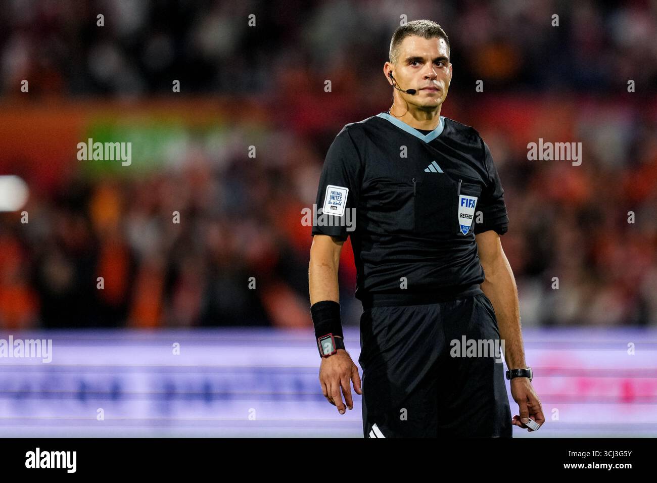 ROTTERDAM, NETHERLANDS - SEPTEMBER 4: referee Simone Sozza during the ...