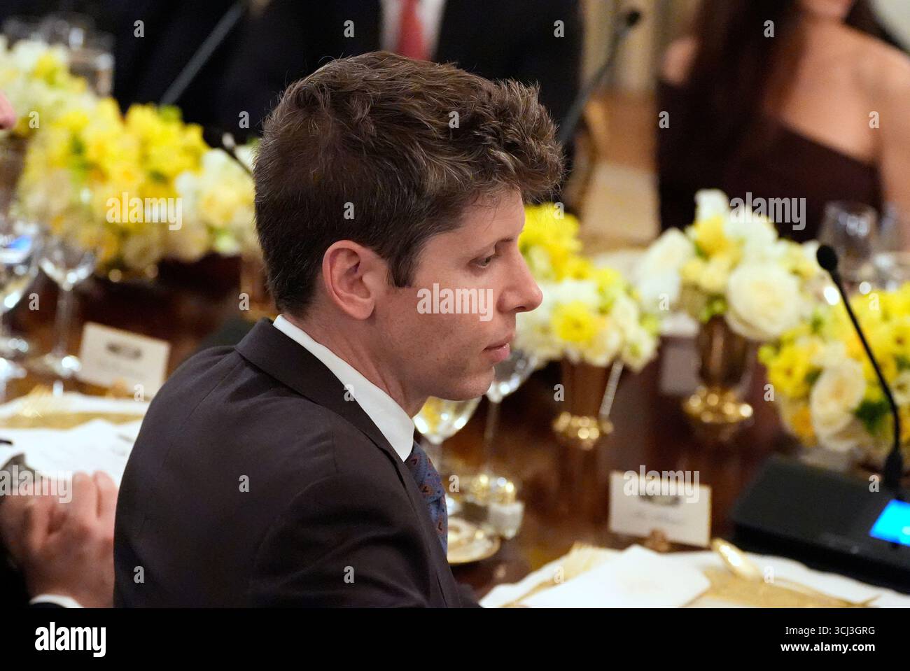 OpenAI CEO Sam Altman attends a dinner with President Donald Trump in ...