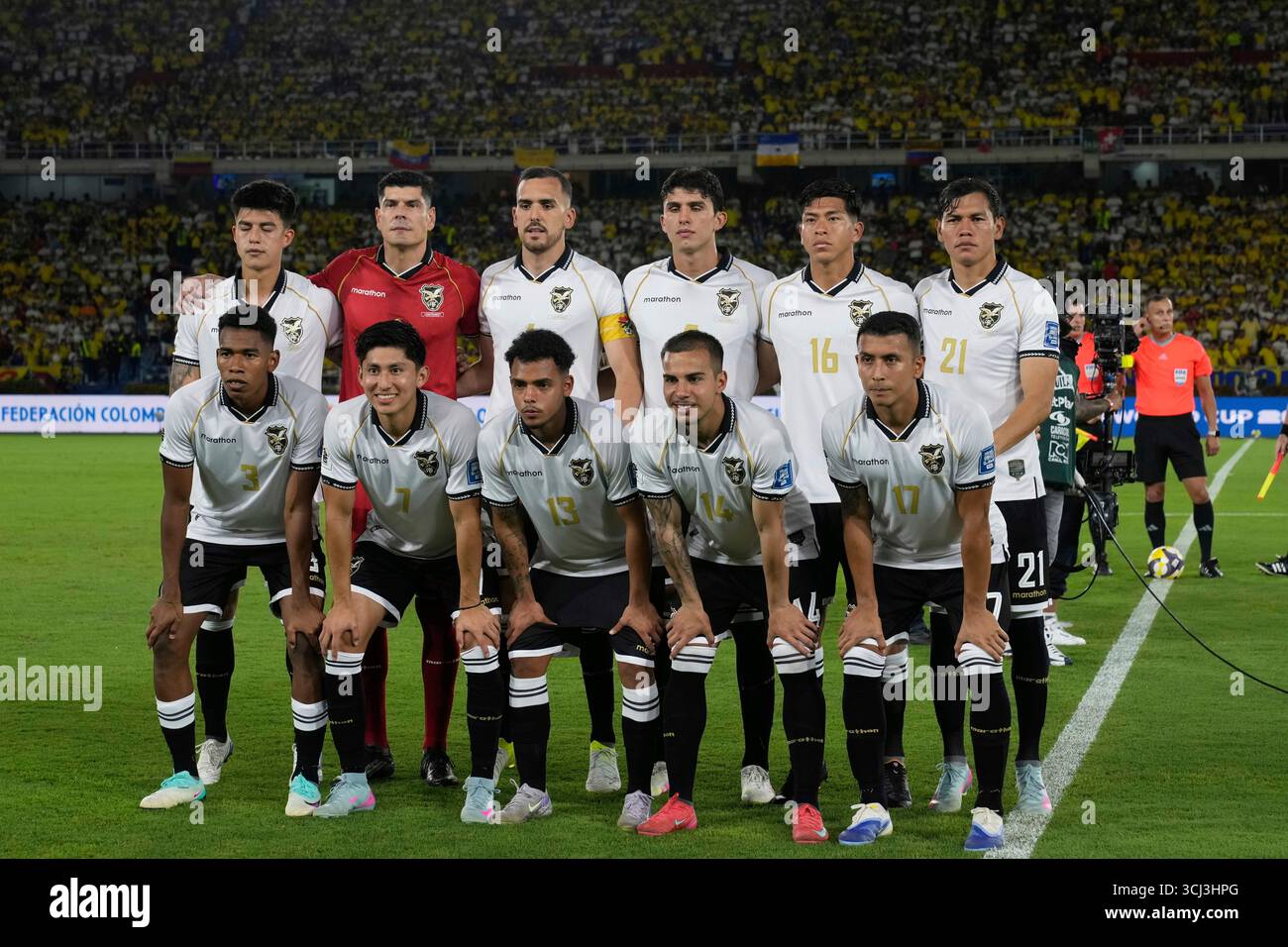 Players of Bolivia line up for a team photo before a World Cup 2026 ...