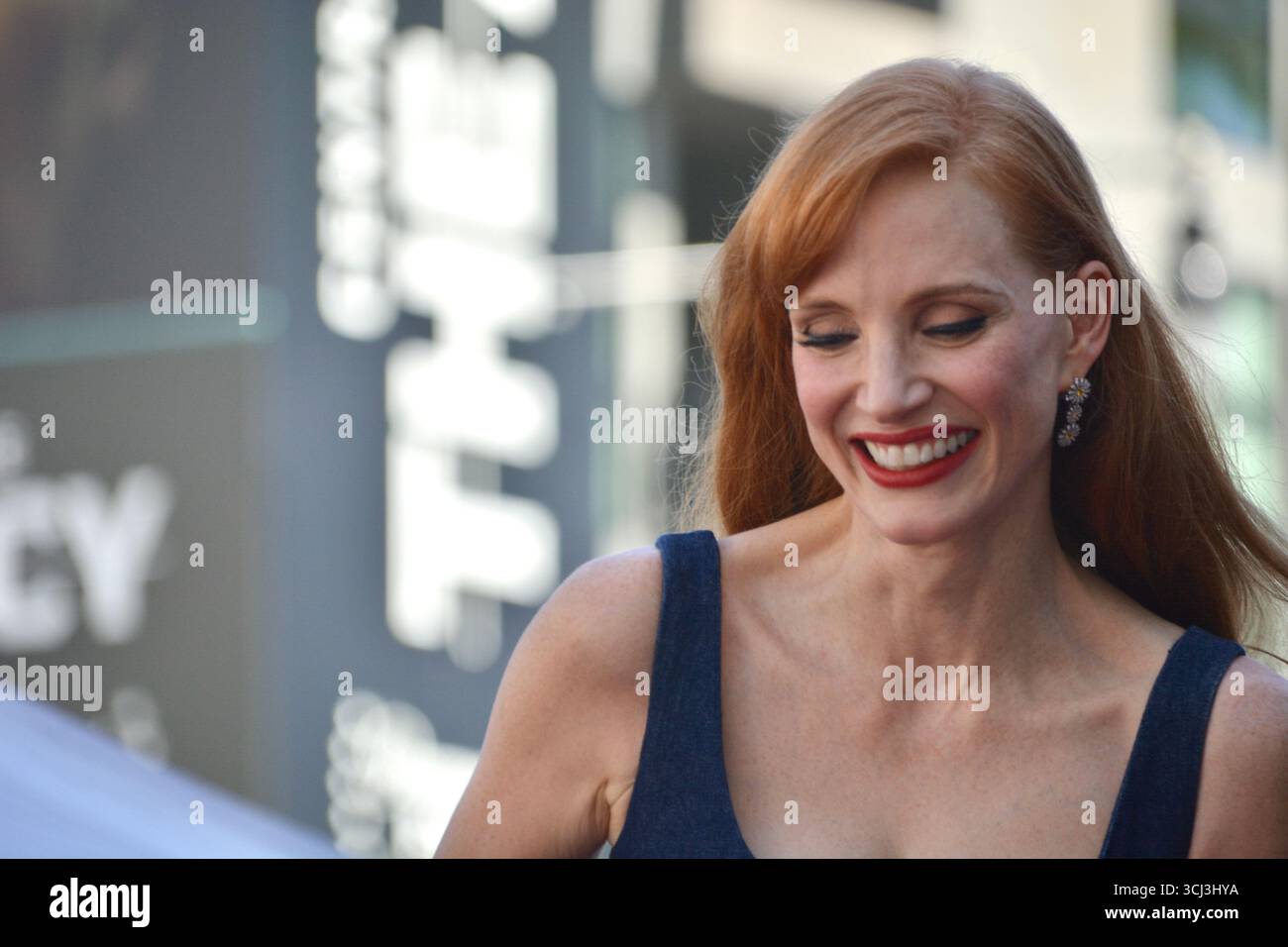 Actress Jessica Chastain is honored with a star on the Hollywood Walk ...